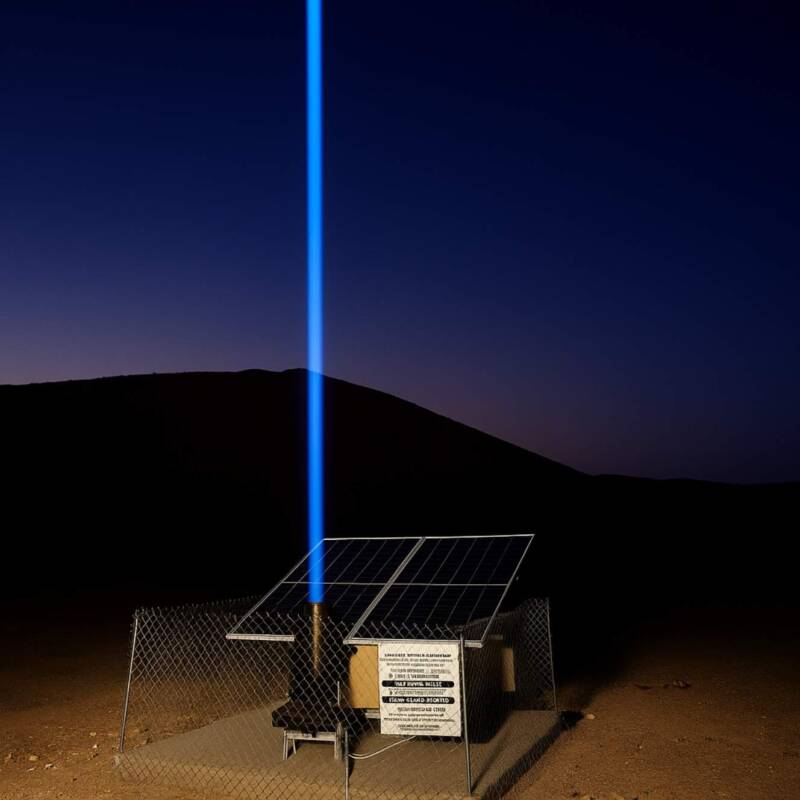 Arabia Saudita instala luces láser en el desierto para guiar a viajeros ...